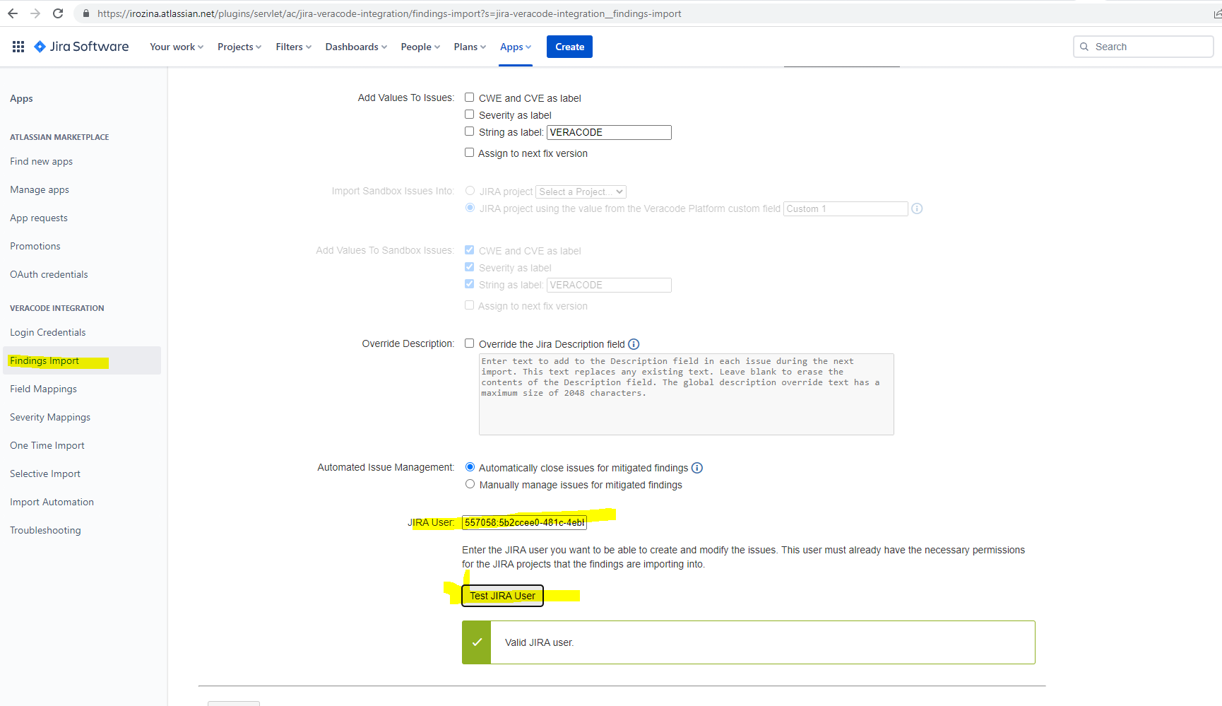 How to obtain JIRA User ID for JIRA Cloud Plugin